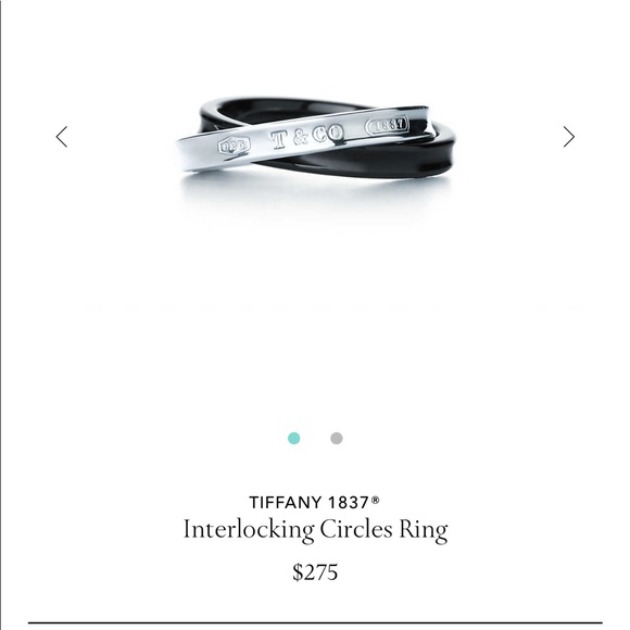 Tiffany & Co. | Jewelry | Tiffany Co Titanium Sterling Silver Rings 75 ...